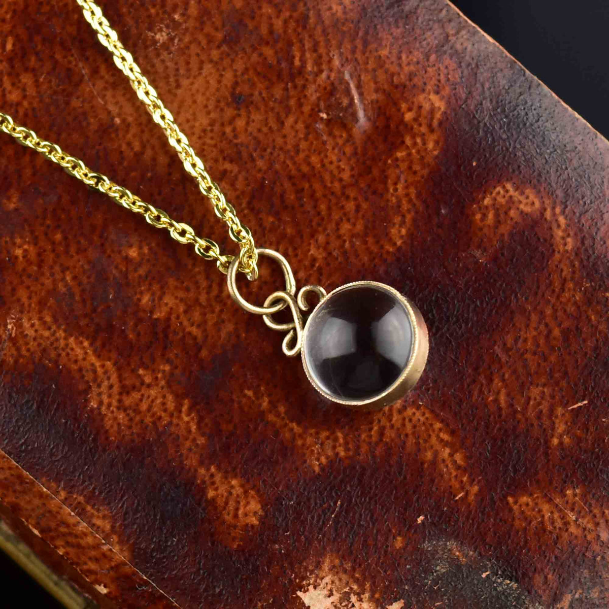 Vintage Gold Banded Pools of Light Orb Pendant Necklace – Boylerpf