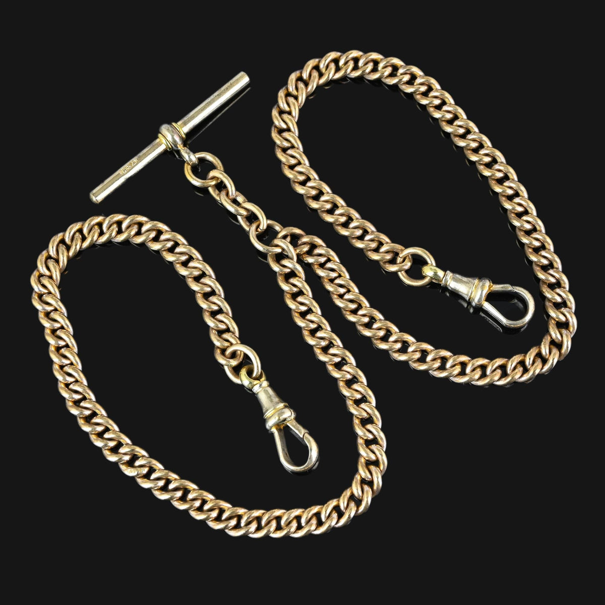 Double Albert Thomas Hopwood Rolled Gold Watch Chain Necklace – Boylerpf