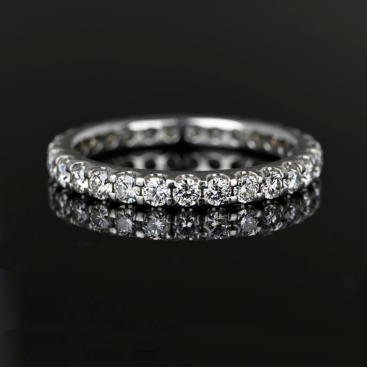 Vintage 1.10 CTW Diamond Platinum Eternity Ring – Boylerpf