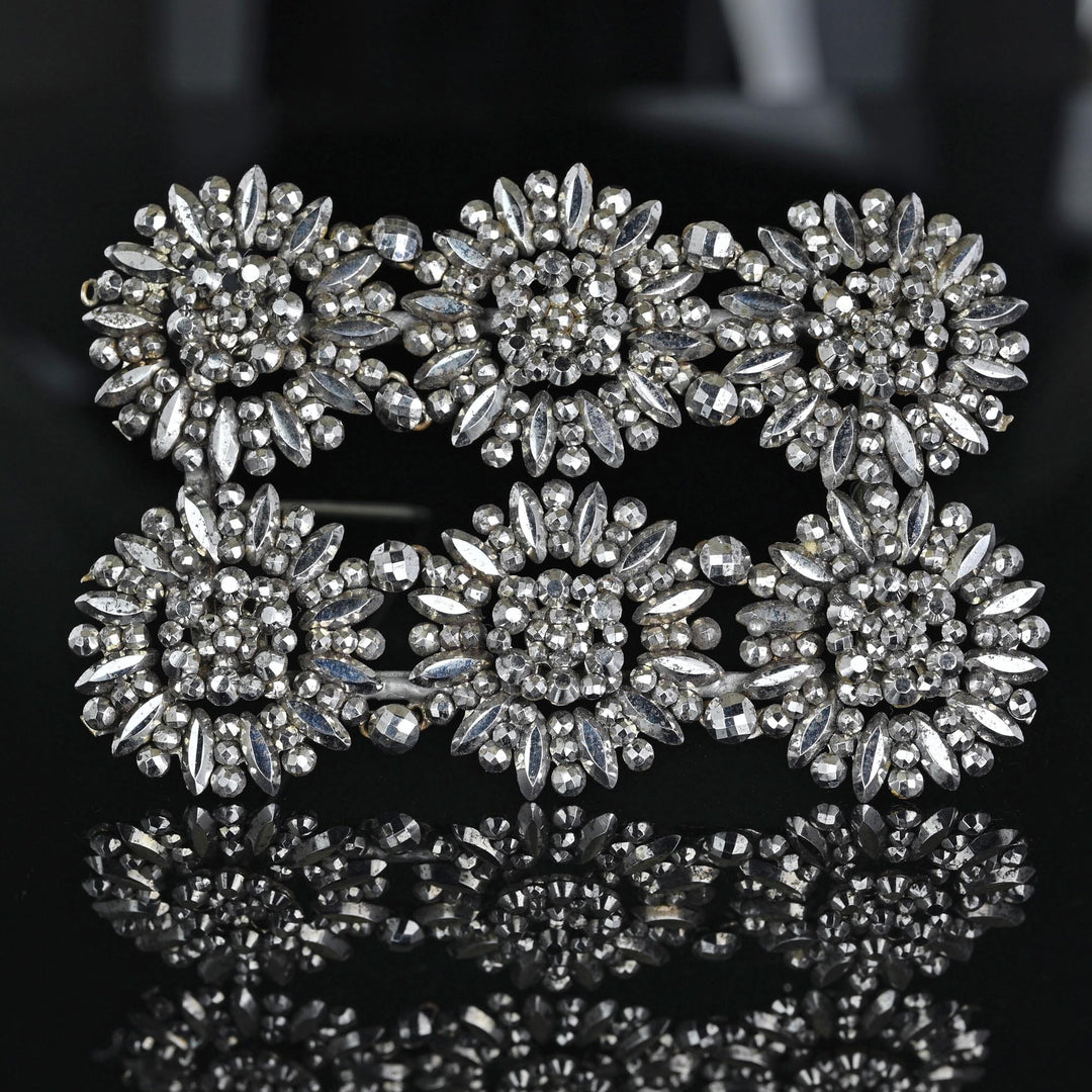 Antique Georgian Starburst Cut Steel Brooch – Boylerpf