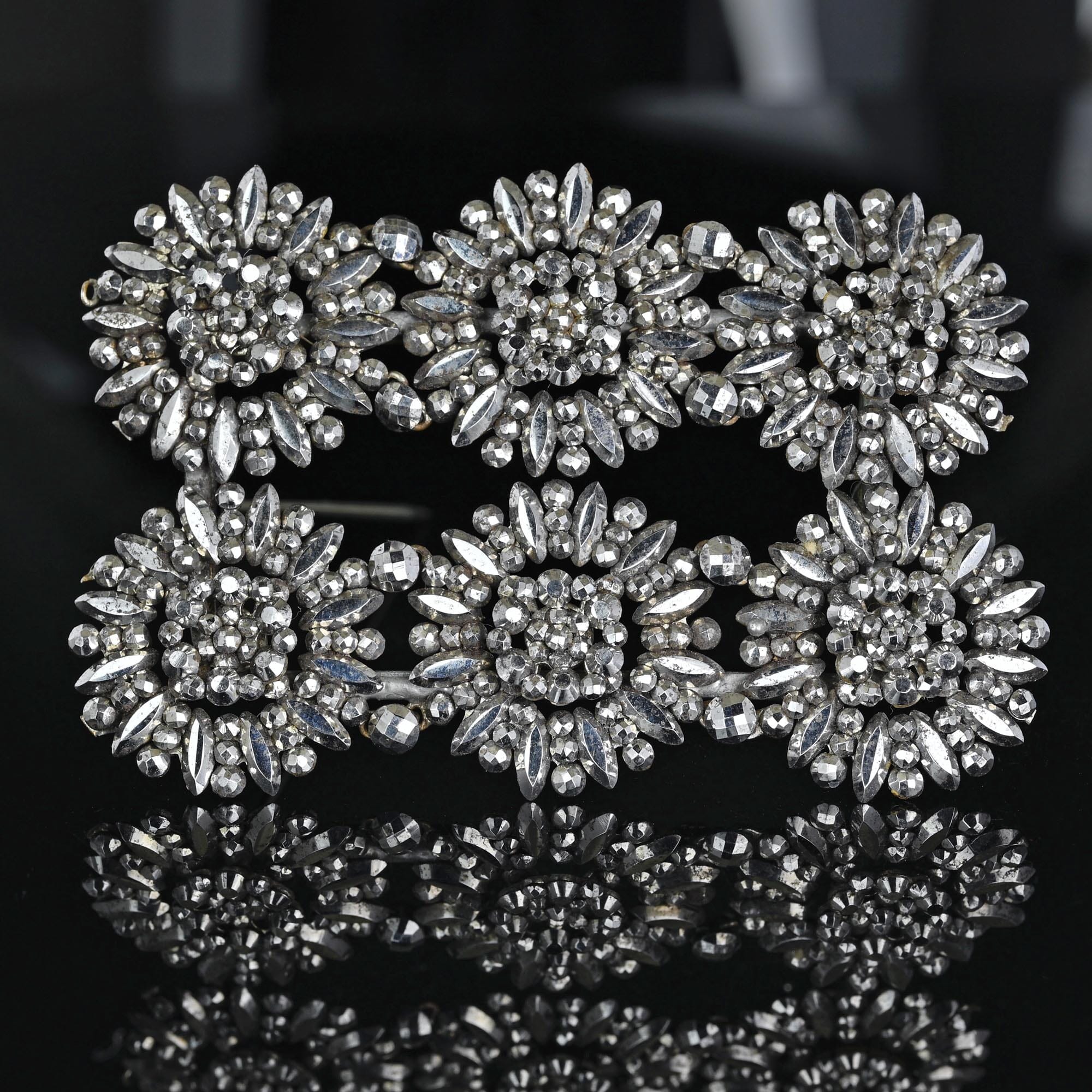 Antique Georgian Starburst Cut Steel Brooch – Boylerpf