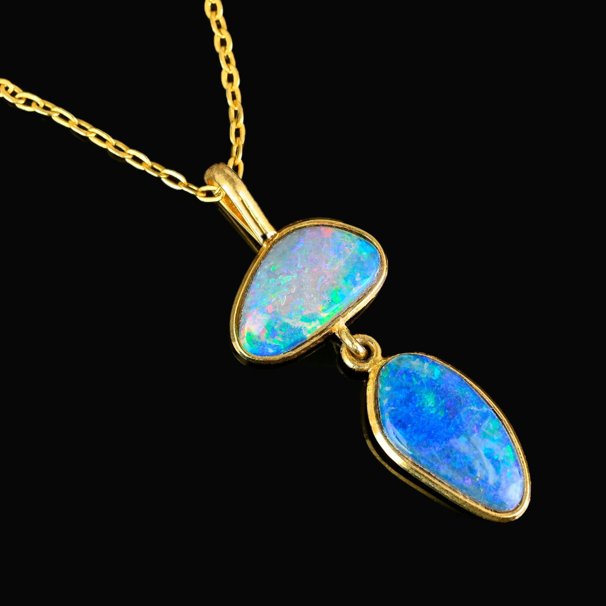 Vintage Natural Boulder Opal Pendant Necklace – Boylerpf