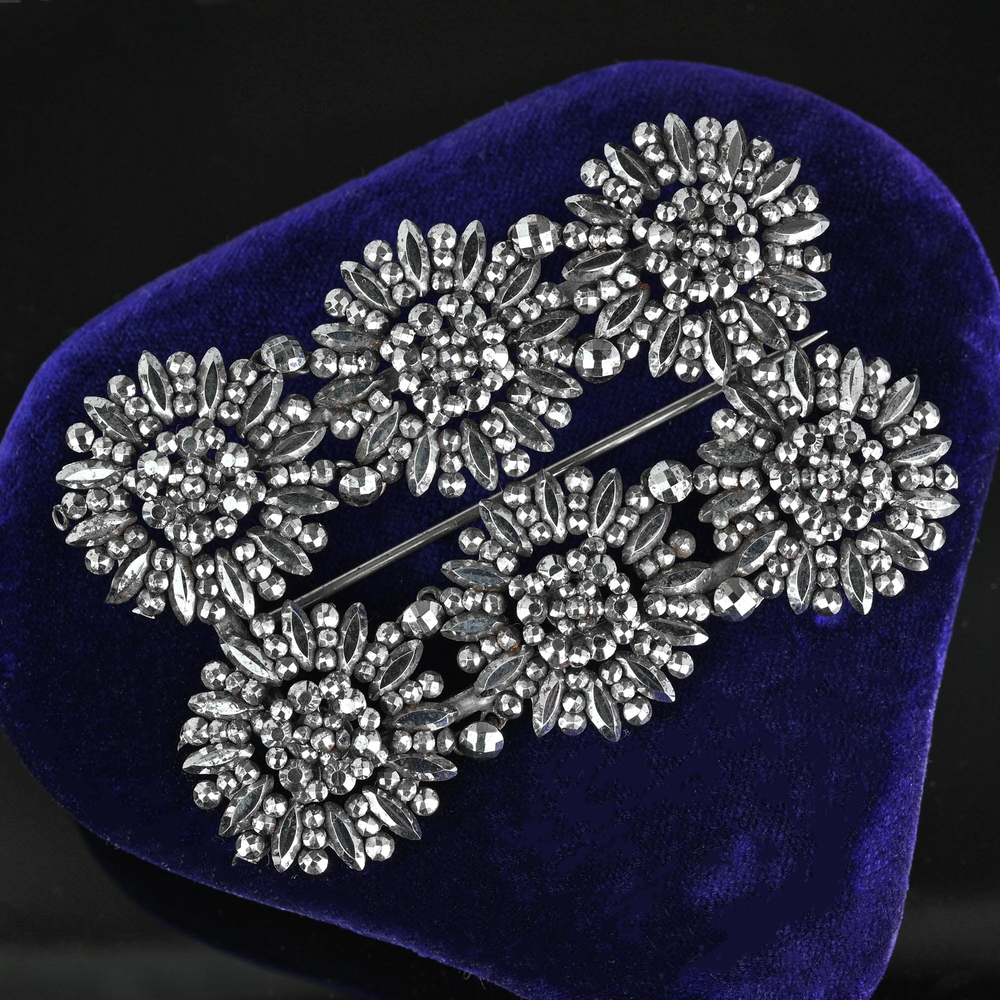 Antique Georgian Starburst Cut Steel Brooch – Boylerpf