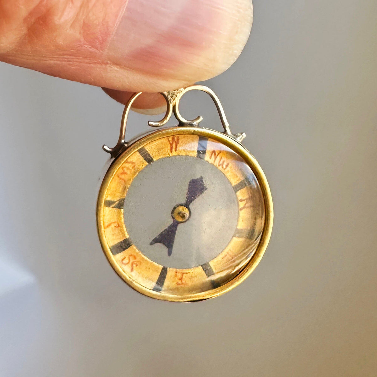 Antique Edwardian Gold Compass Fob Pendant – Boylerpf