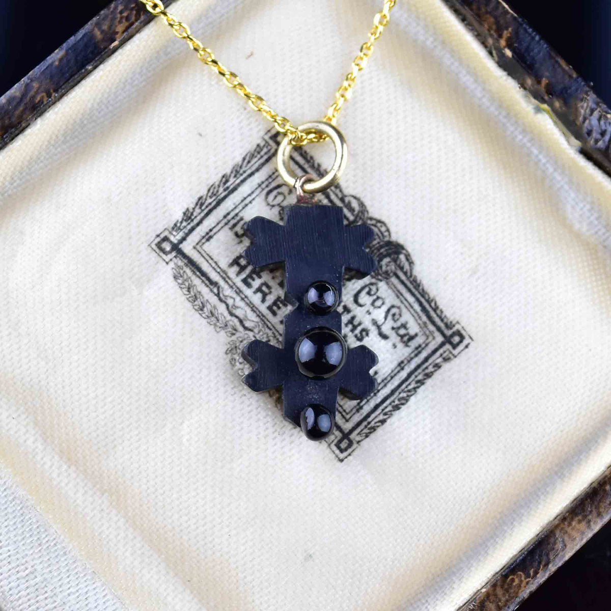 Antique Victorian Carved Whitby Jet Puzzle Pendant – Boylerpf