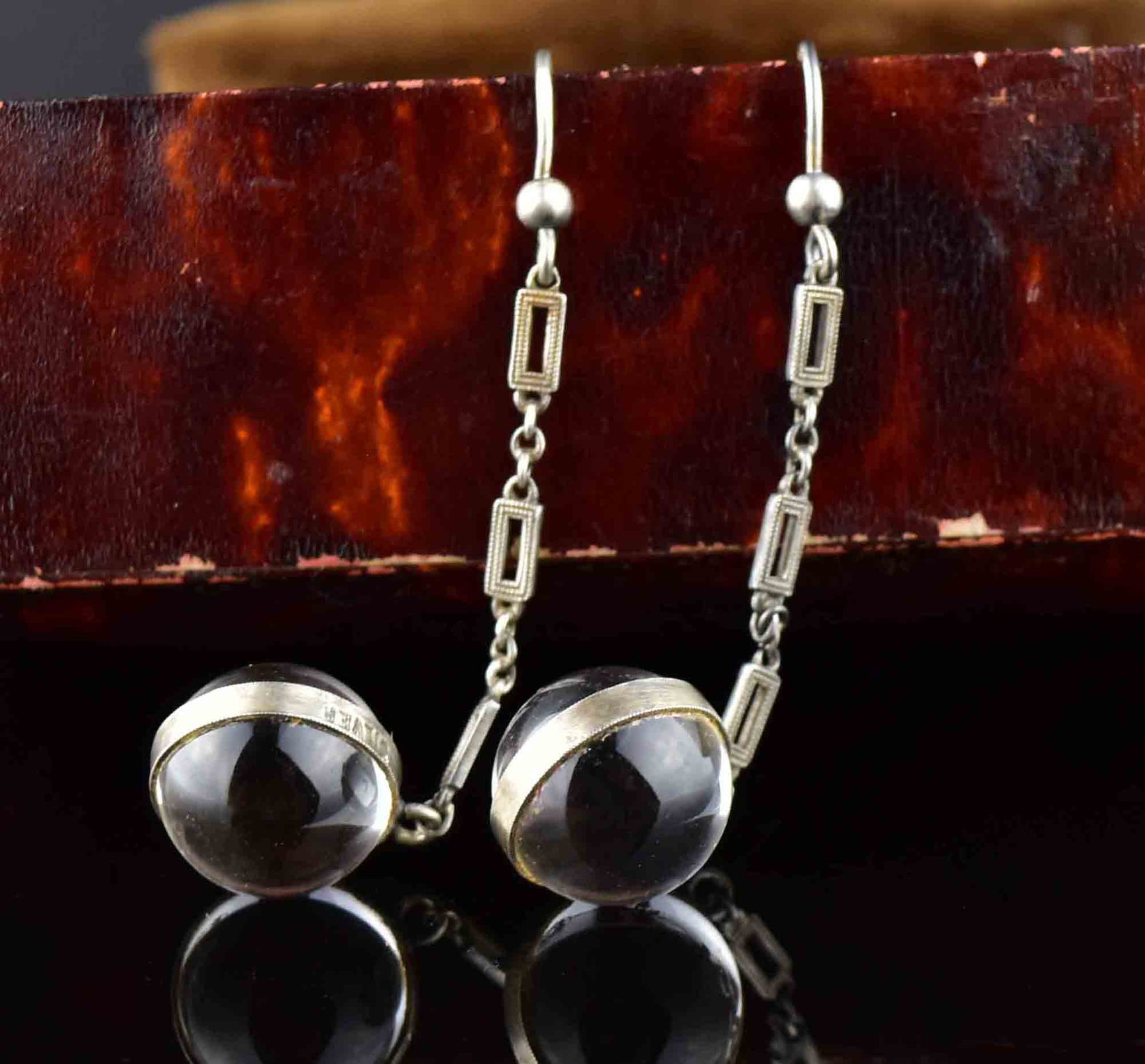 Rock Crystal Art Deco Pools of Light Drop Earrings – Boylerpf