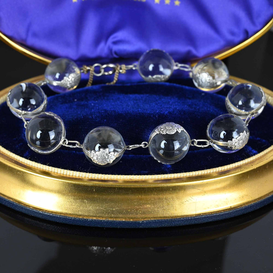 Art Deco Pools of Light Rock Crystal Bracelet in Silver – Boylerpf
