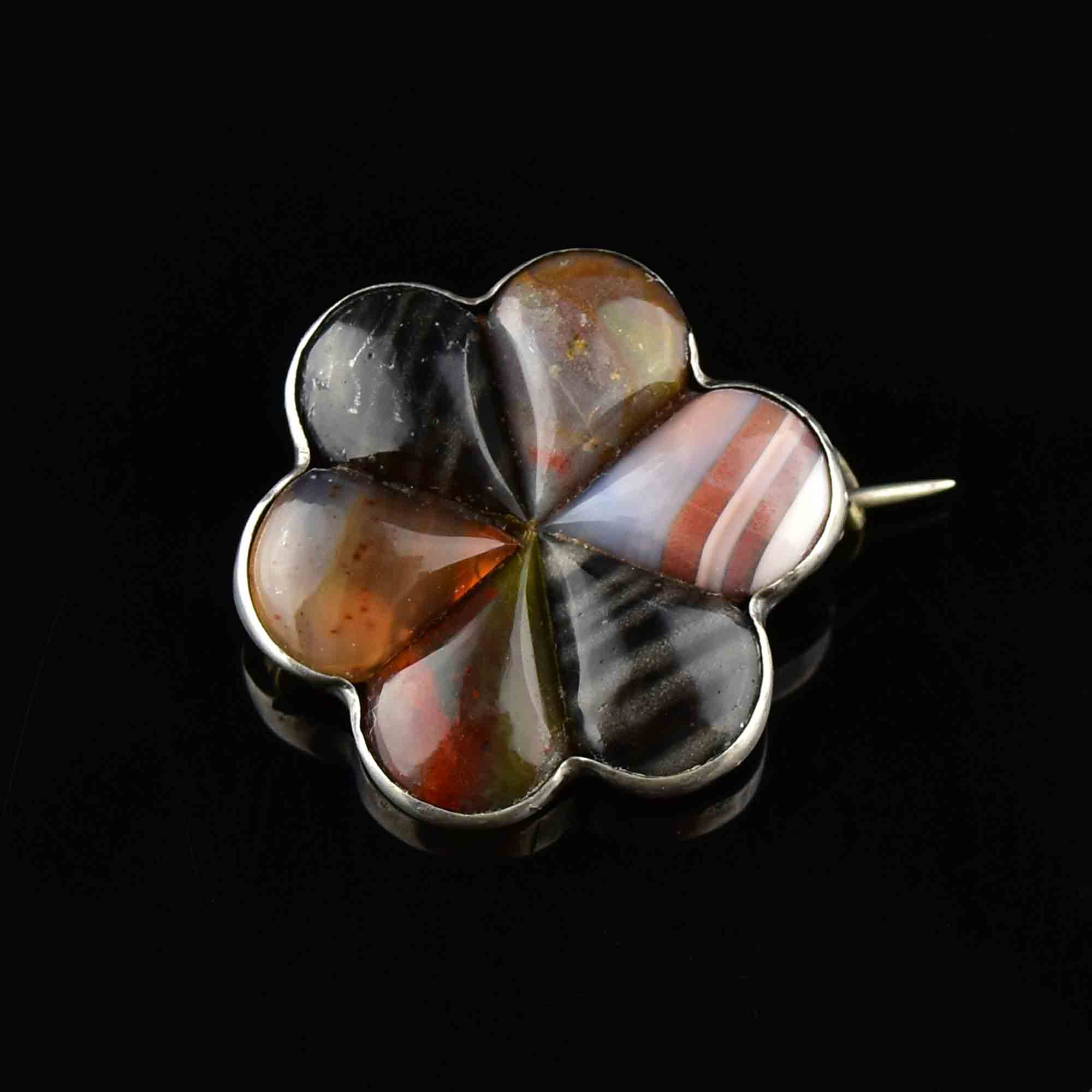 Victorian Silver Scottish Banded Agate Brooch – Boylerpf