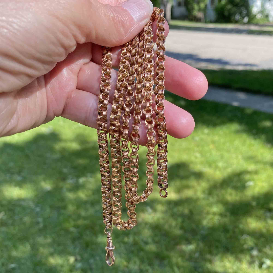 Solid 14K Gold Heavy Russian Link Chain Necklace 41 Gms – Boylerpf