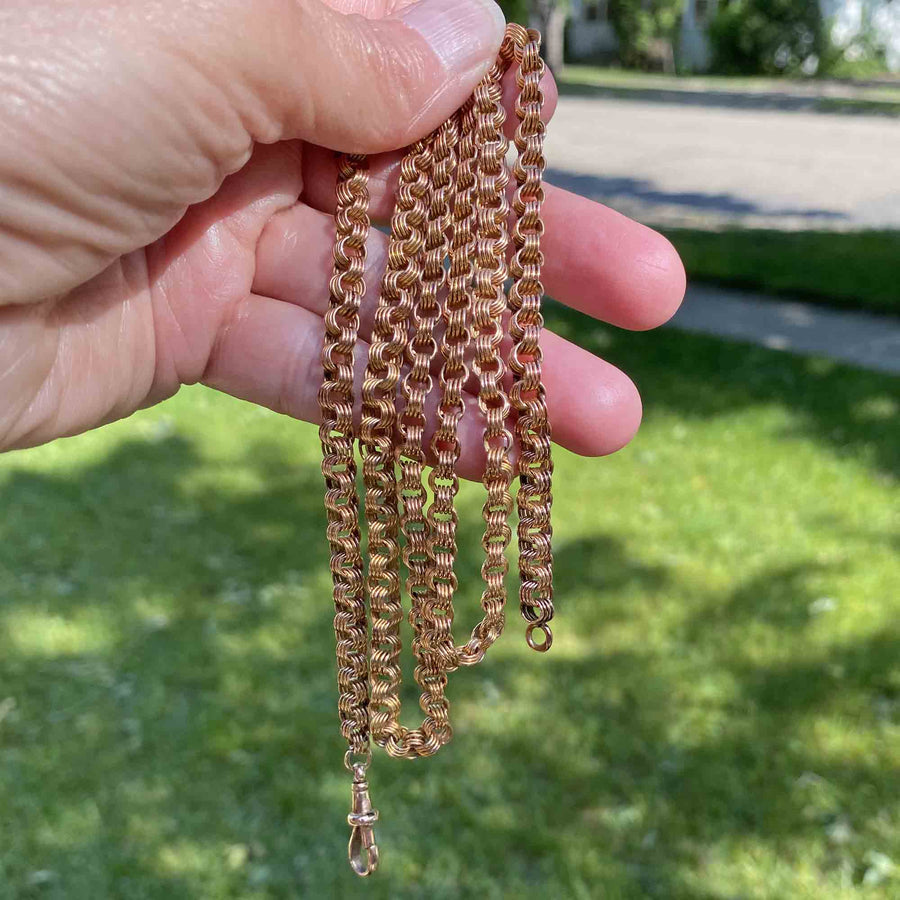 Solid 14K Gold Heavy Russian Link Chain Necklace 41 Gms – Boylerpf