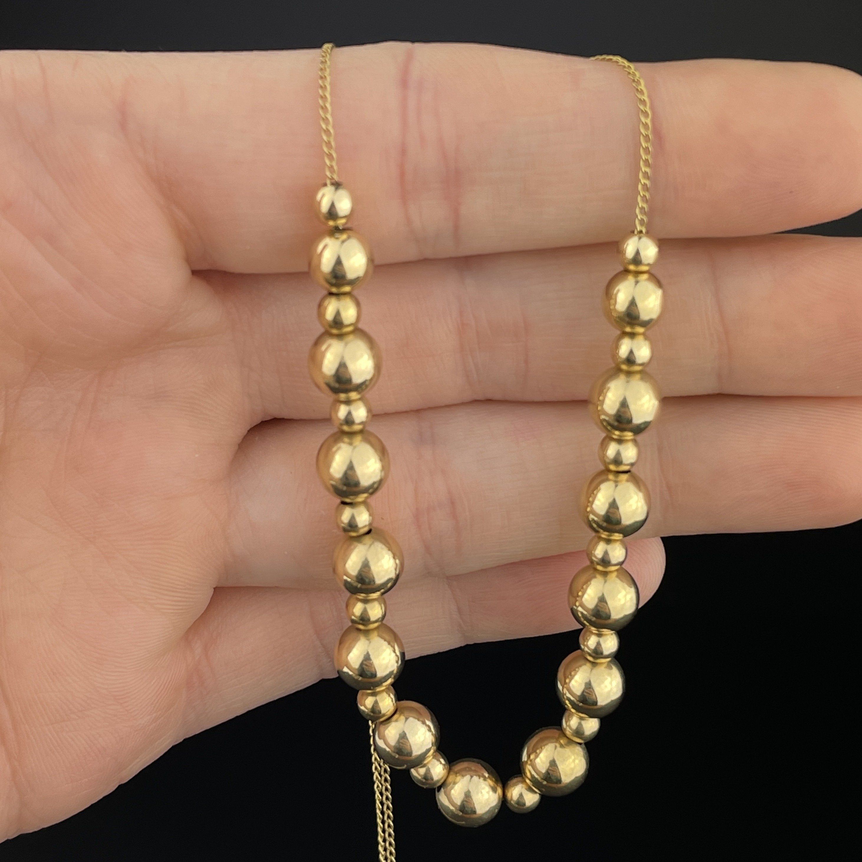 Vintage Add a Bead 14K Gold Necklace - On Hold – Boylerpf